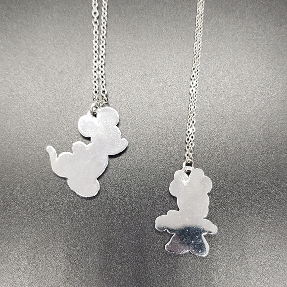 Hand Crafted | Jewelry | Mickey Minnie Mouse Necklace Set | Poshmark